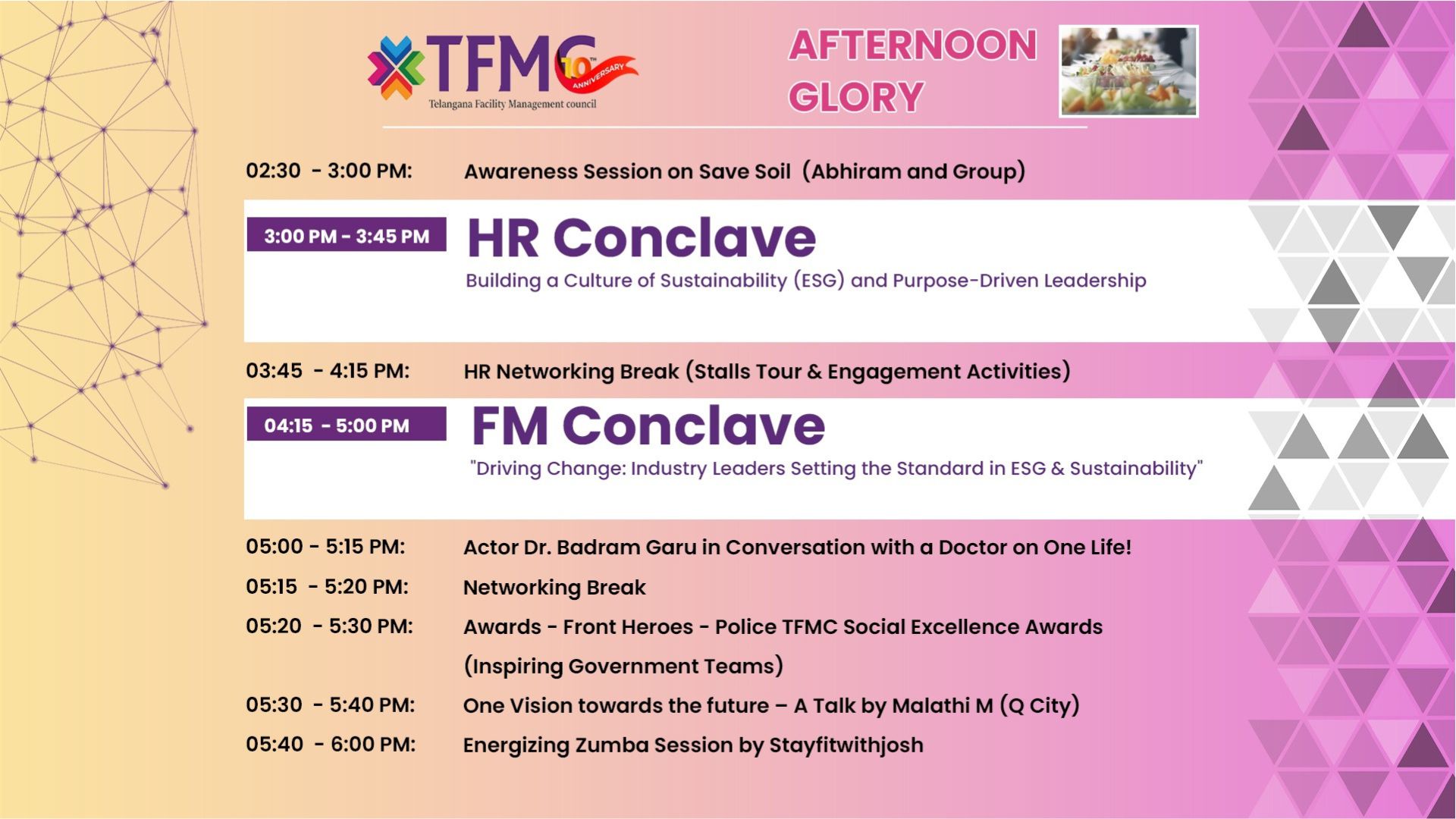 Agenda – TFMC